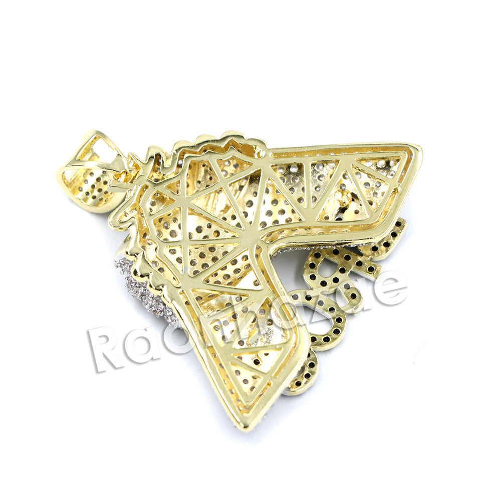 Hiphop BMF Bros Fist Brass Pendant W/ 5mm 18-30 inches Cuban Chain ...