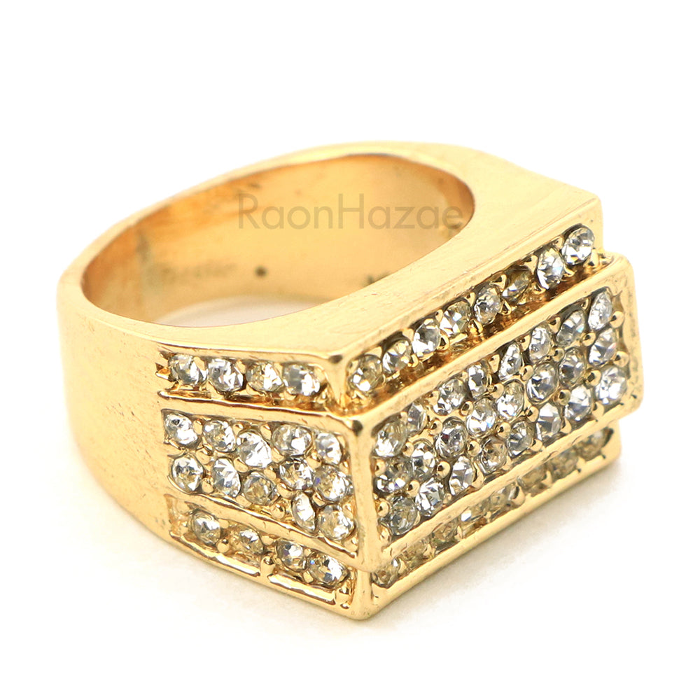 HIP HOP SOLID "PIMP DRAKE" GOLD PLATED RING BK004G – RAONHAZAE